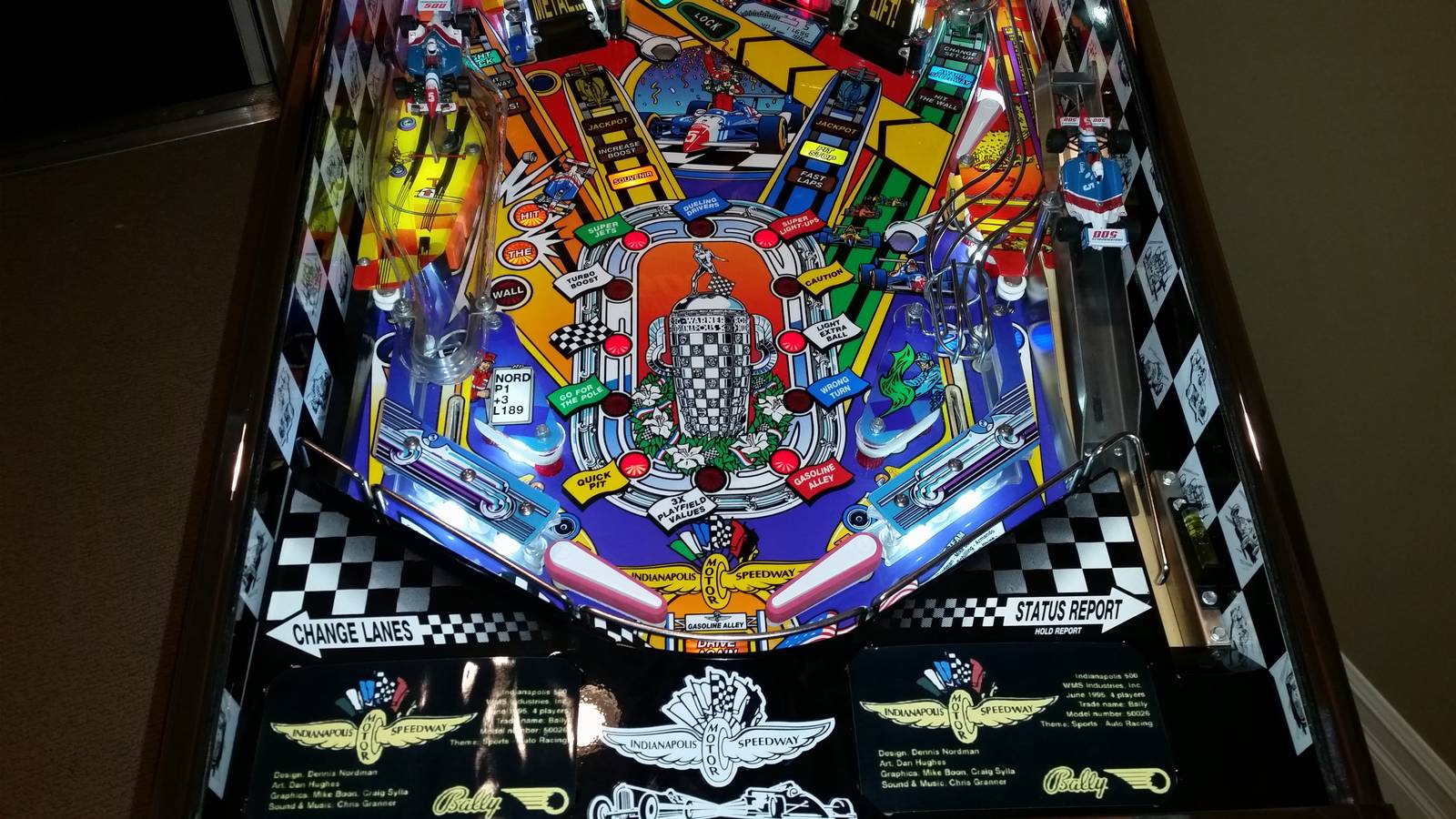 Bally indy 500 pinball