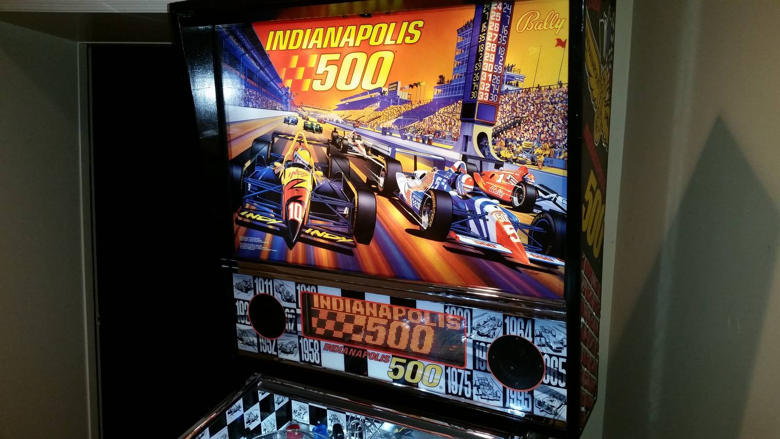 Bally indy 500 pinball